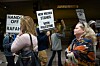 Photos: Pro-Palestinian group hold protest before Seinfeld performance ...