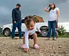 Tough little baby: Questa toddler bounces back from serious burn ...